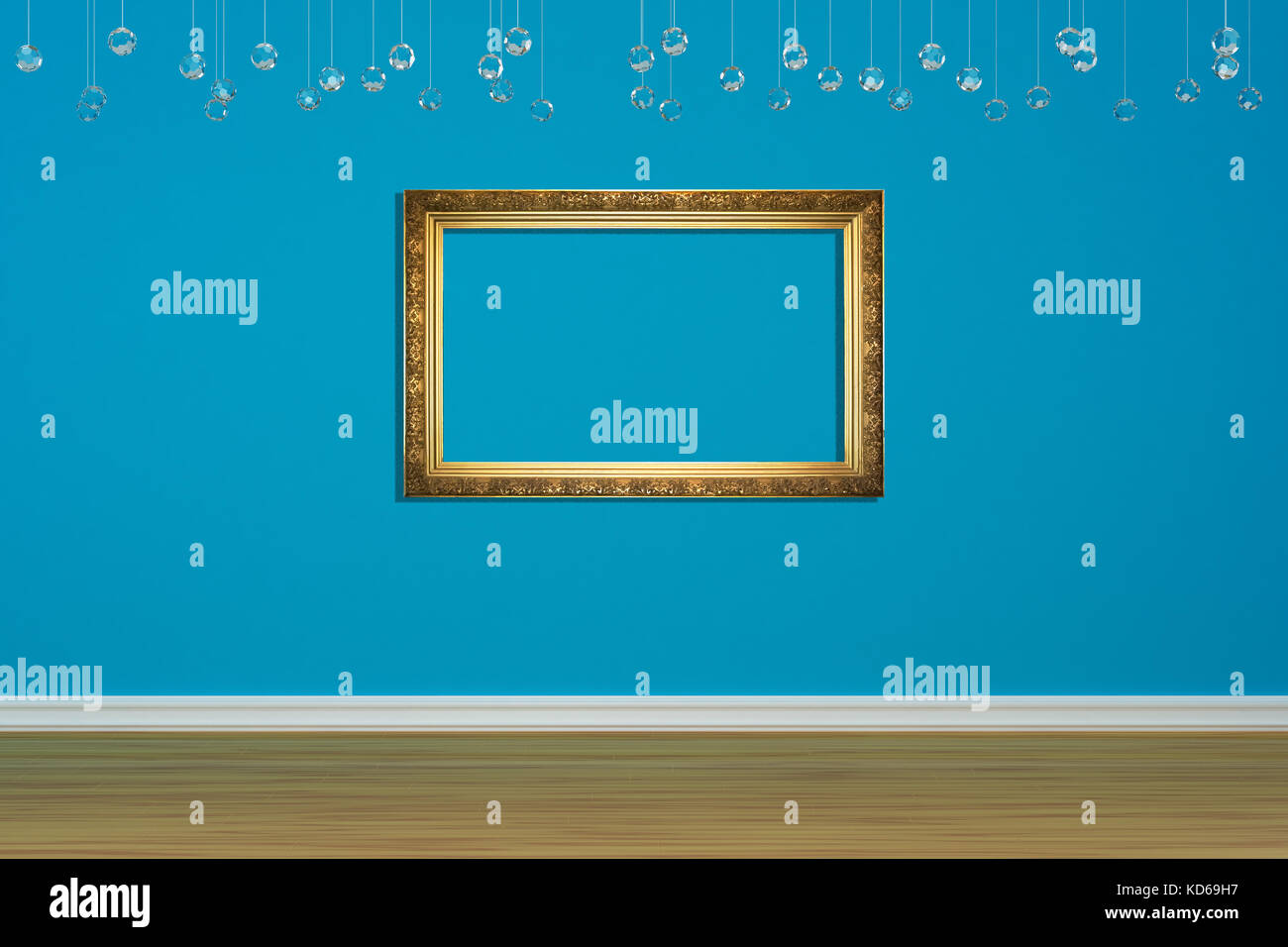 empty blue wall Stock Photo - Alamy