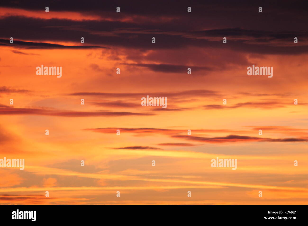 Cloudy colorful sunset sky Stock Photo - Alamy