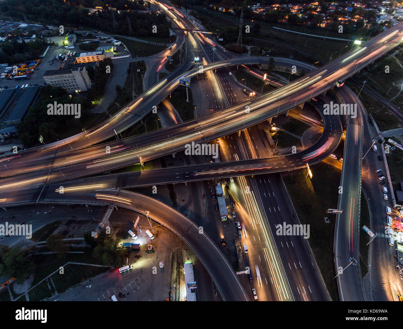 City commuters aerial hi-res stock photography and images - Alamy