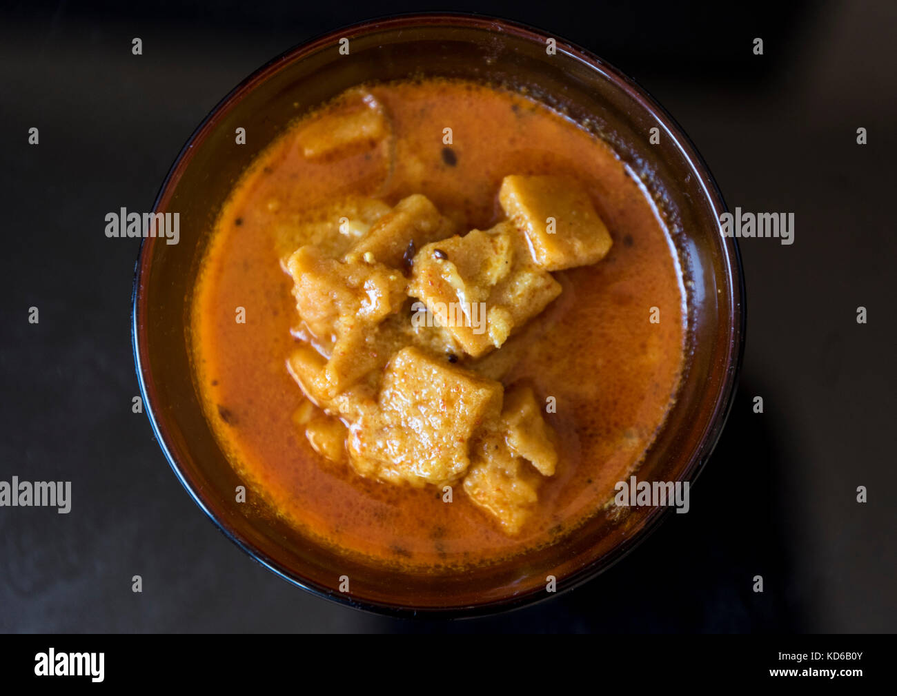 Gram Flour Dumplings in Spicy Gravy - Indian Cuisine Gujarati dish ...