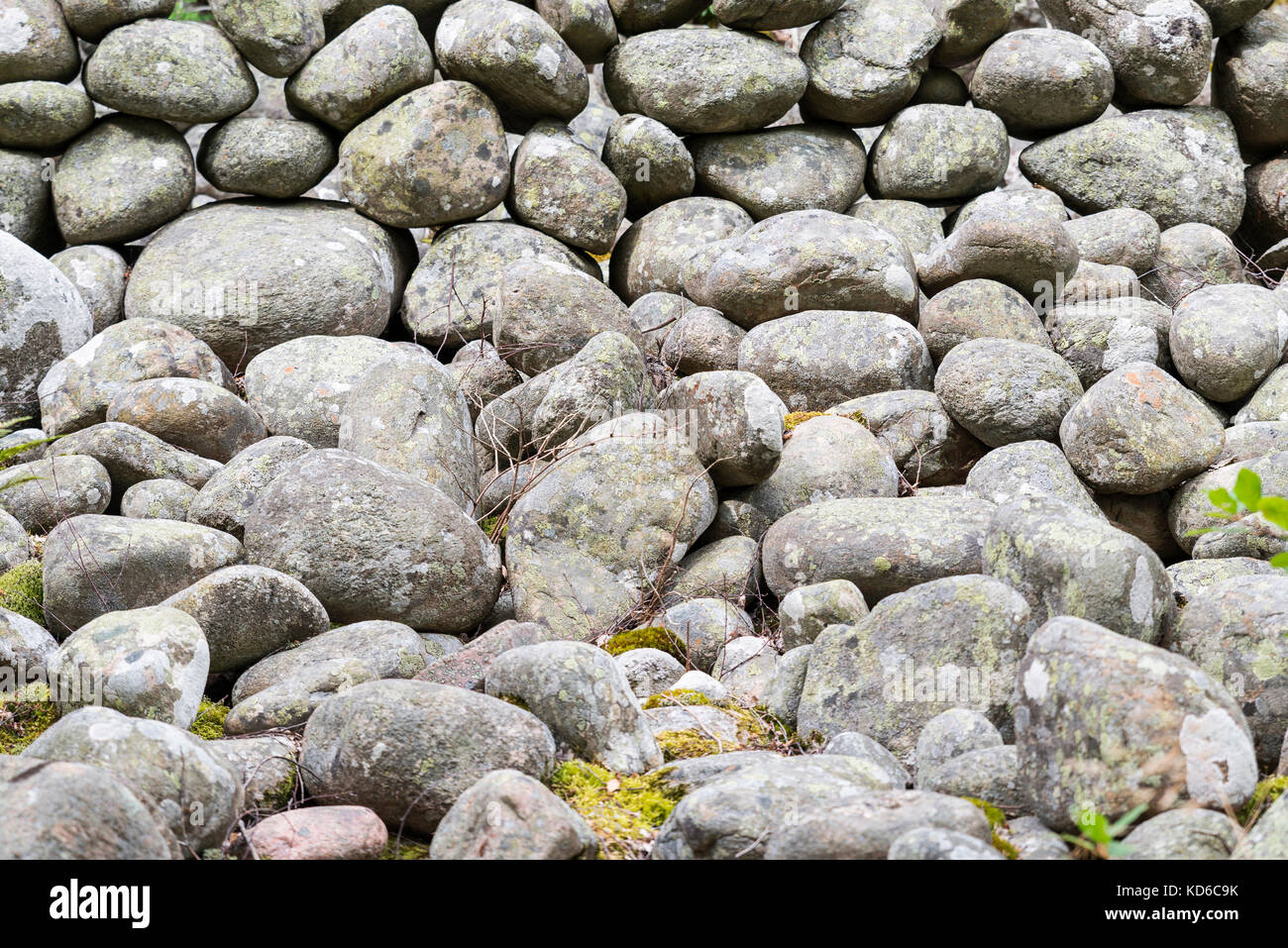 all kind of round stones as background Stock Photo - Alamy