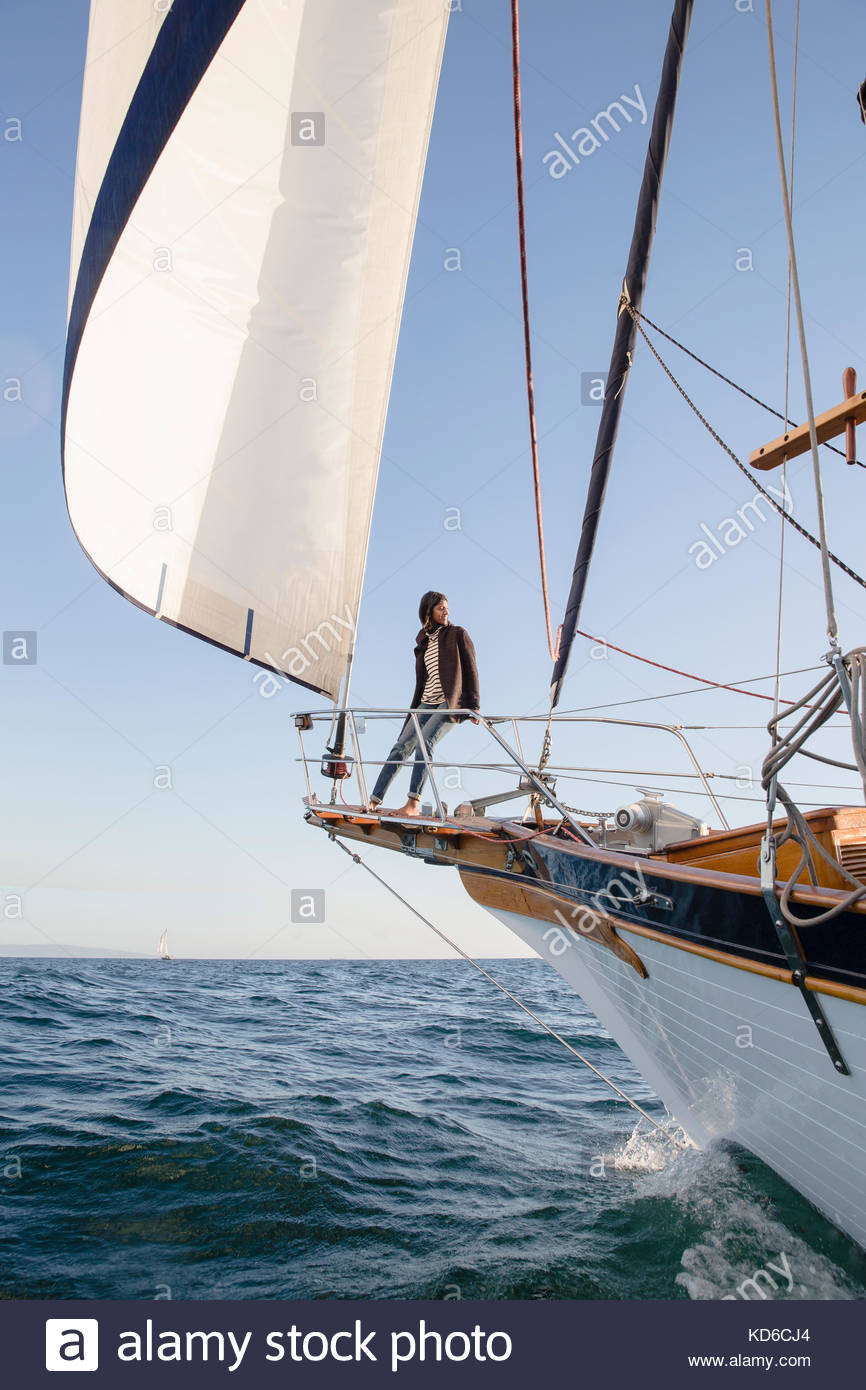 Sailing woman luxury hi-res stock photography and images - Alamy