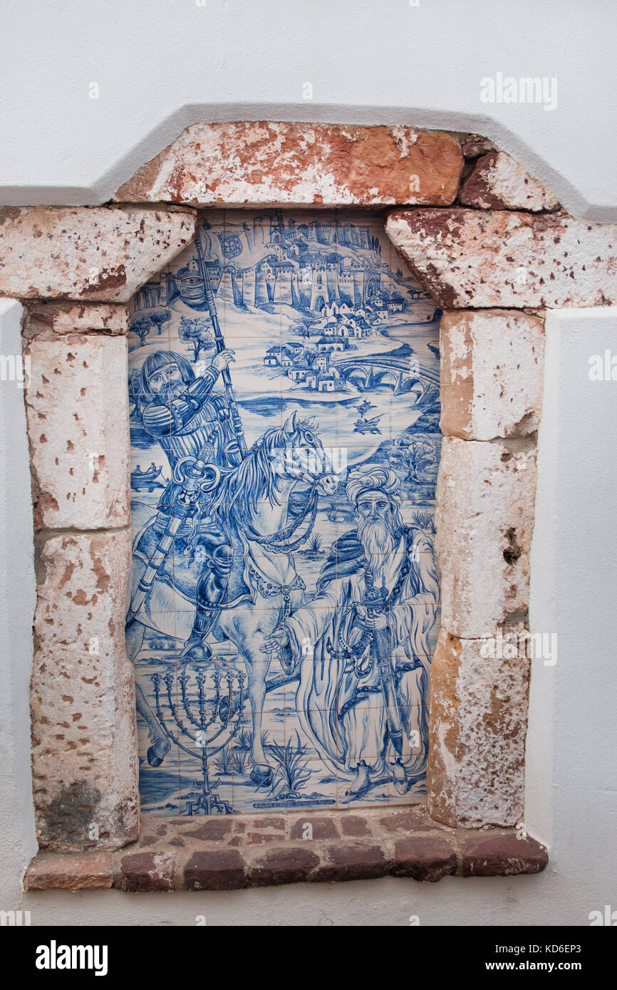 Typical portuguese azulejo artwork in Silves Stock Photo - Alamy