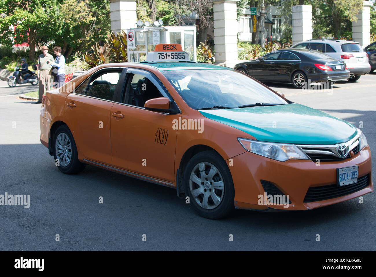 Uber taxi and driver Beck Toronto Canada Stock Photo - Alamy