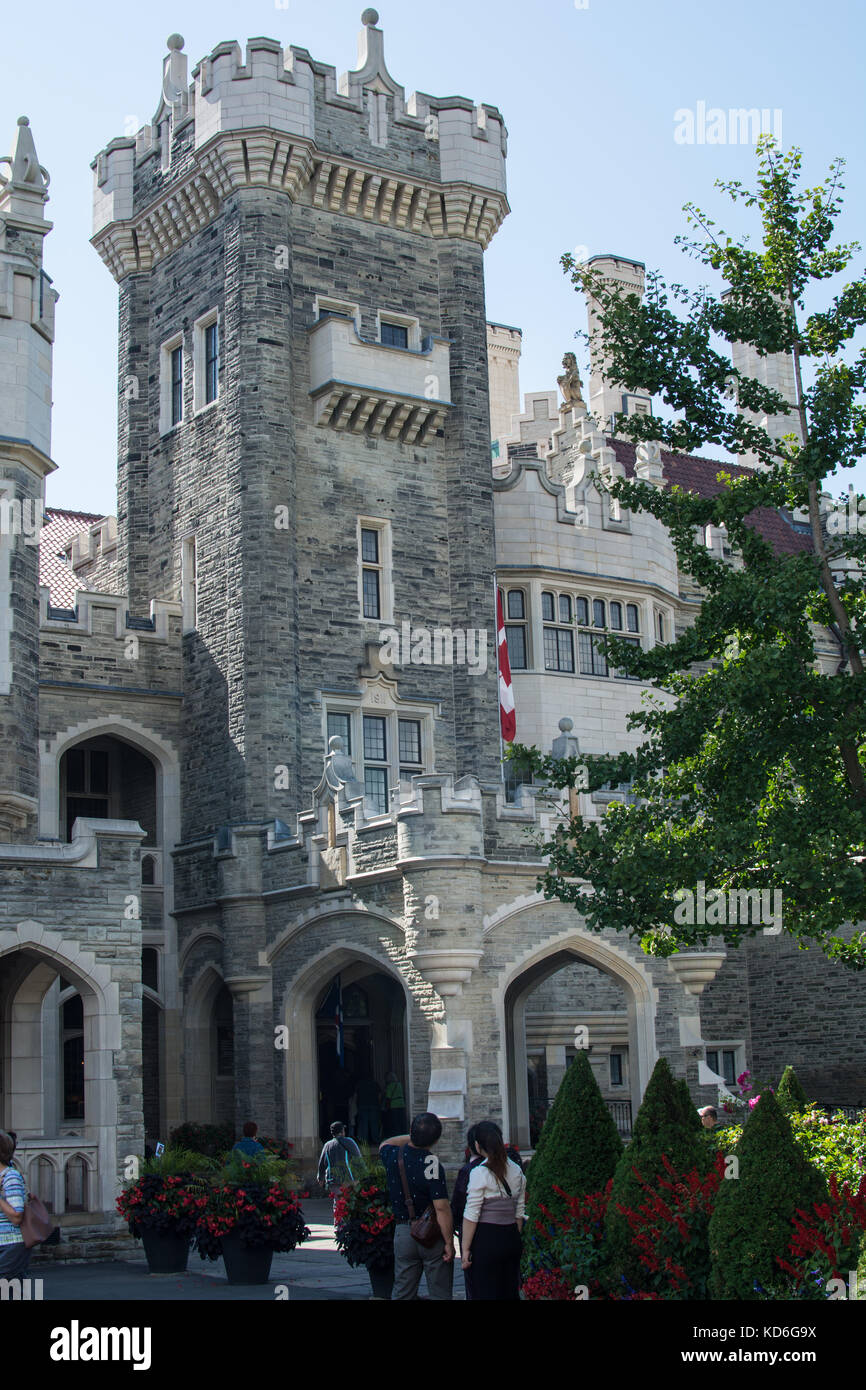 Casa Loma Toronto old style building arch arches tower towering high ...