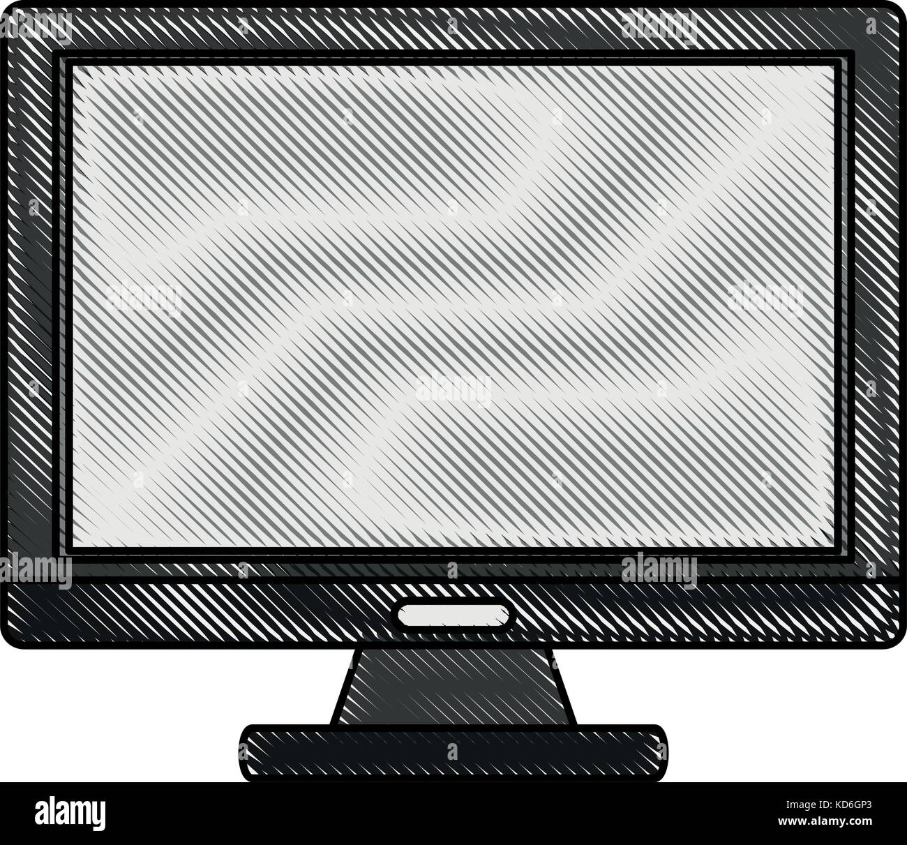 Computer screen monitor icon vector illustration graphic design Stock ...