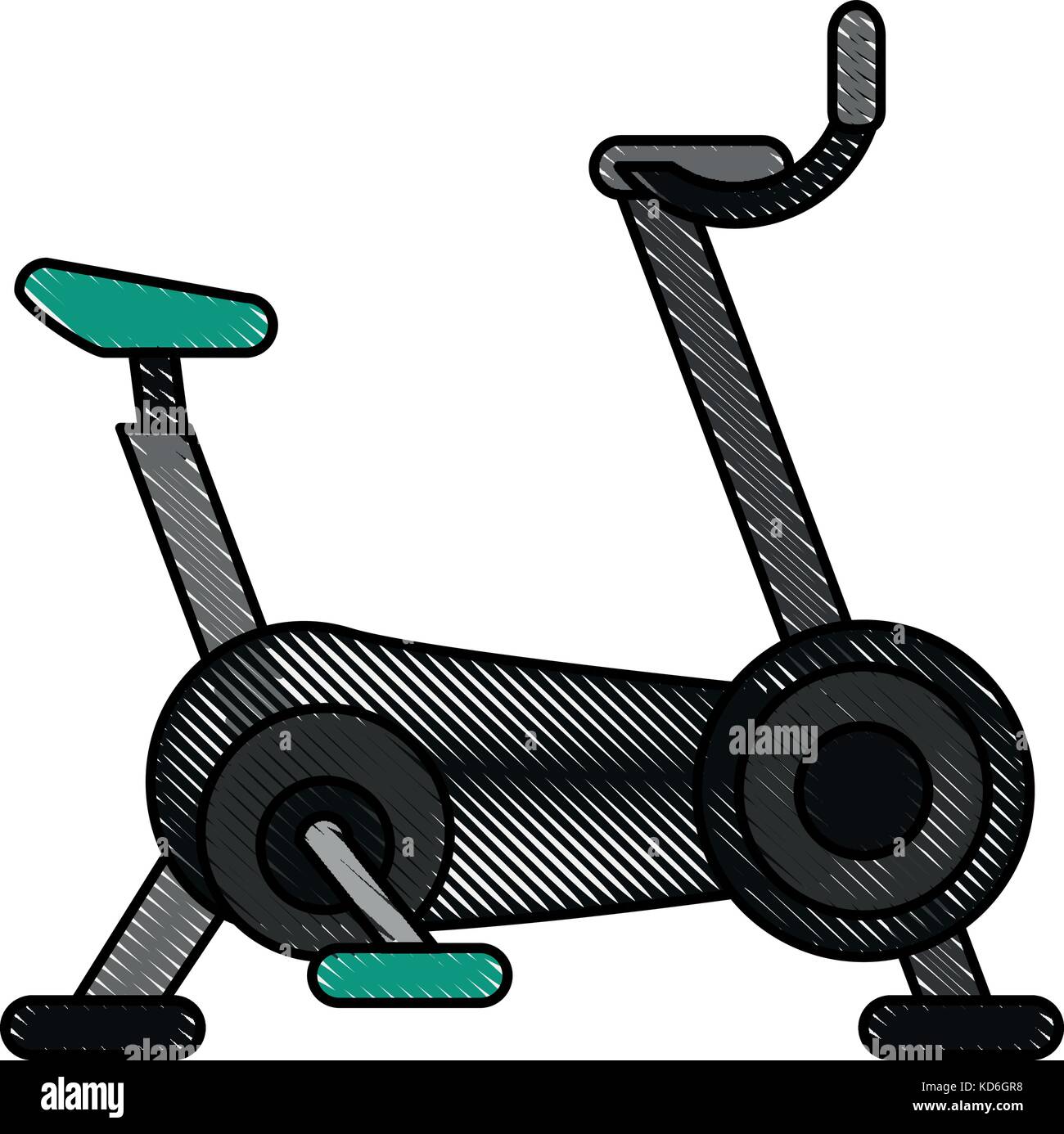 Spinning bike equipment icon vector illustration graphic design Stock ...