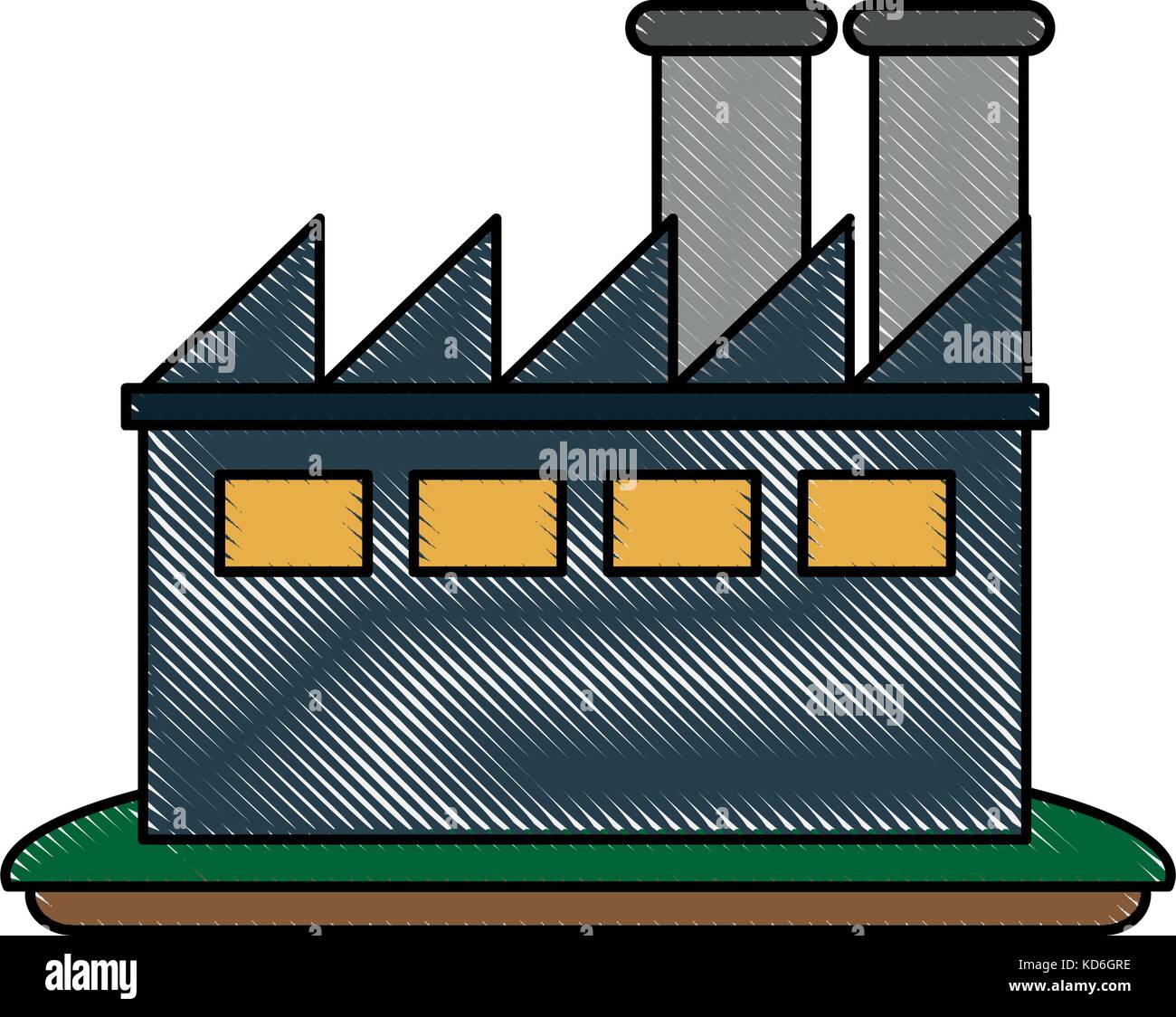 Factory plant symbol icon vector illustration graphic design Stock ...