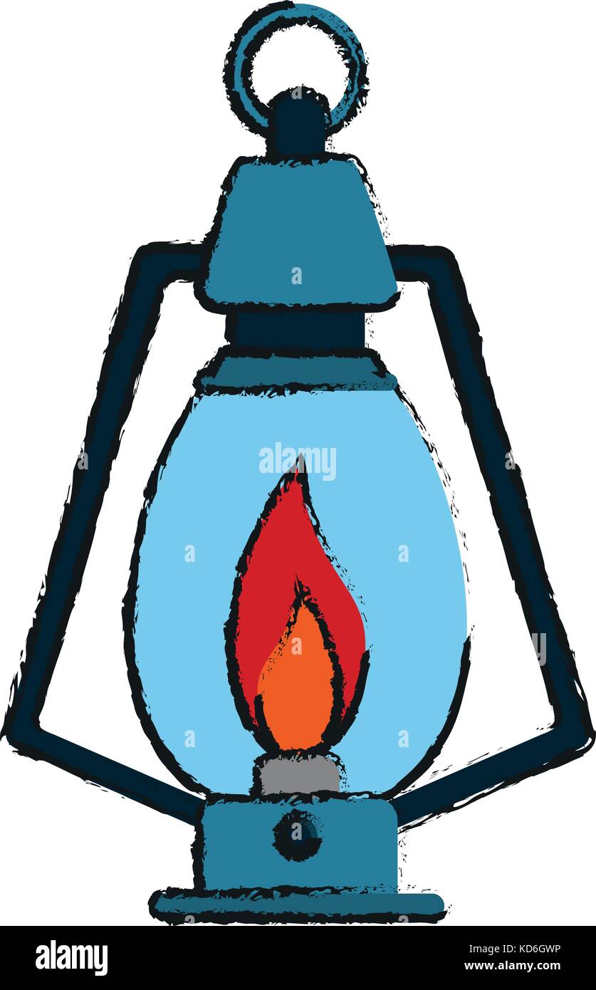 Camping lantern light icon vector illustration graphic design Stock ...