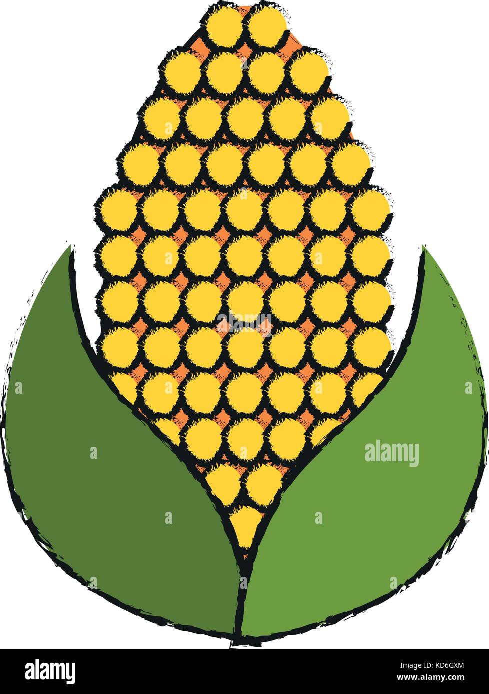corn knob vegetable icon image vector illustration design Stock Vector ...