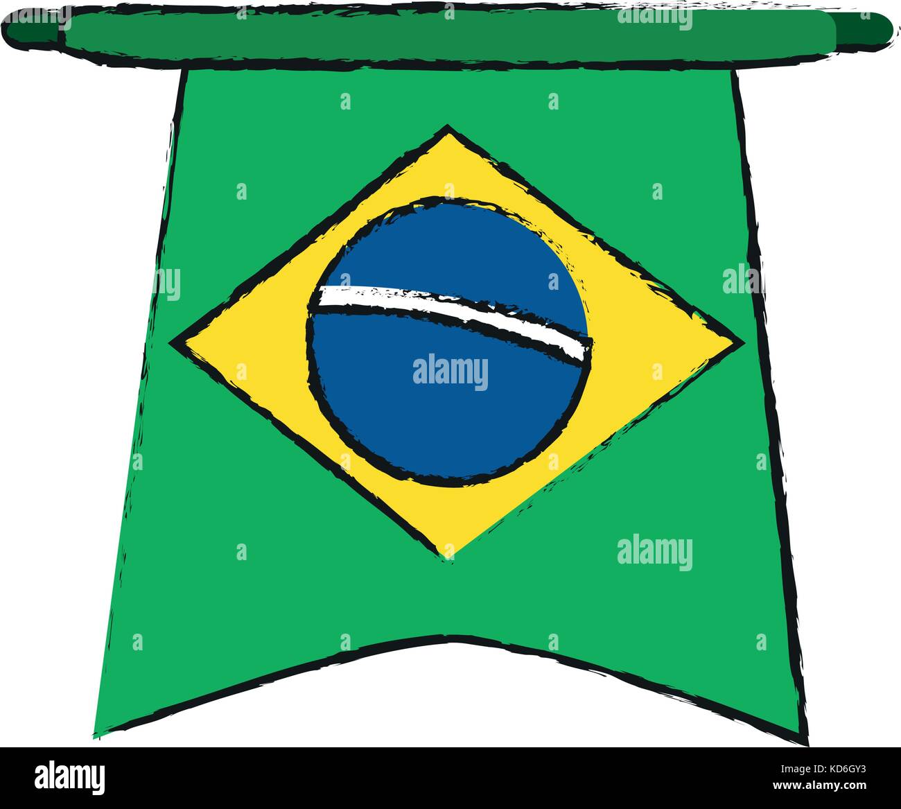 Brazil flag symbol icon vector illustration graphic design Stock Vector ...