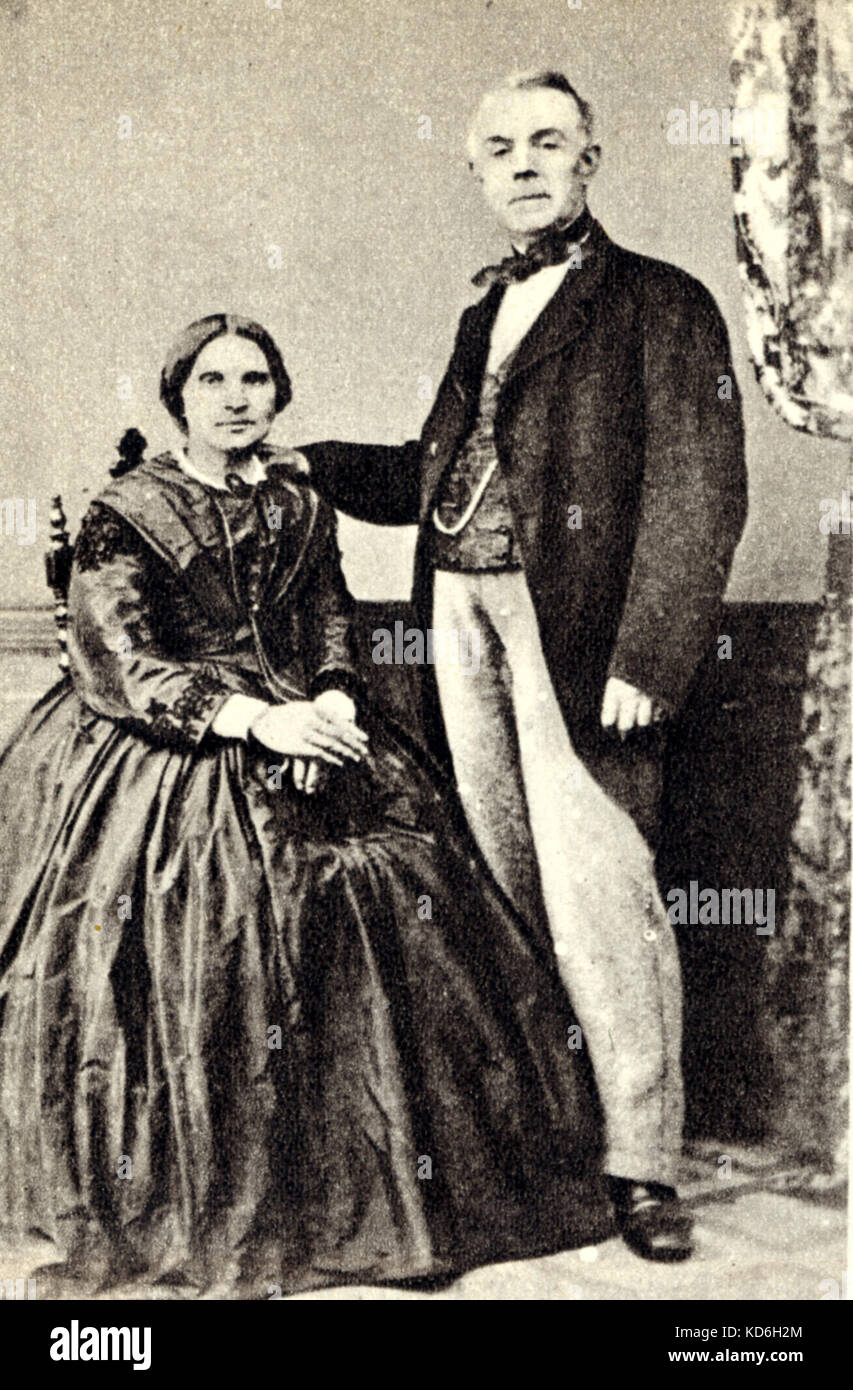Johannes Brahms' father, Johann Jakob Brahms with his second wife ...