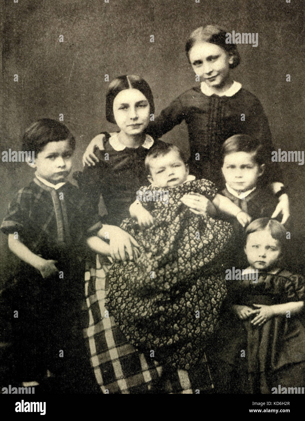 Robert & Clara Schumann's children. Left to right: Marie, Elise, Ludwig ...