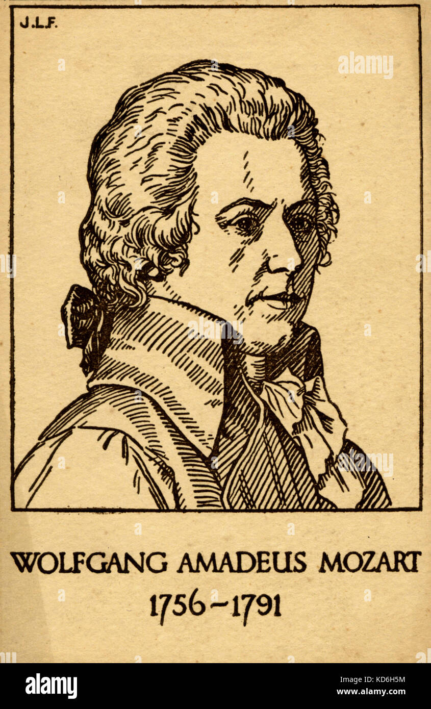 Wolfgang Amadeus Mozart. Austrian composer, 1756-1791 Stock Photo - Alamy