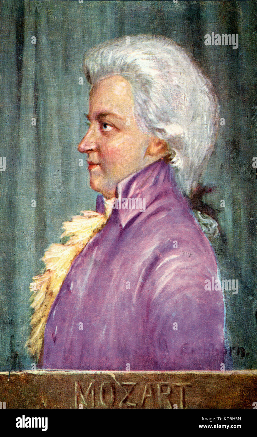 Wolfgang Amadeus Mozart. Austrian composer, 1756-1791 Stock Photo - Alamy