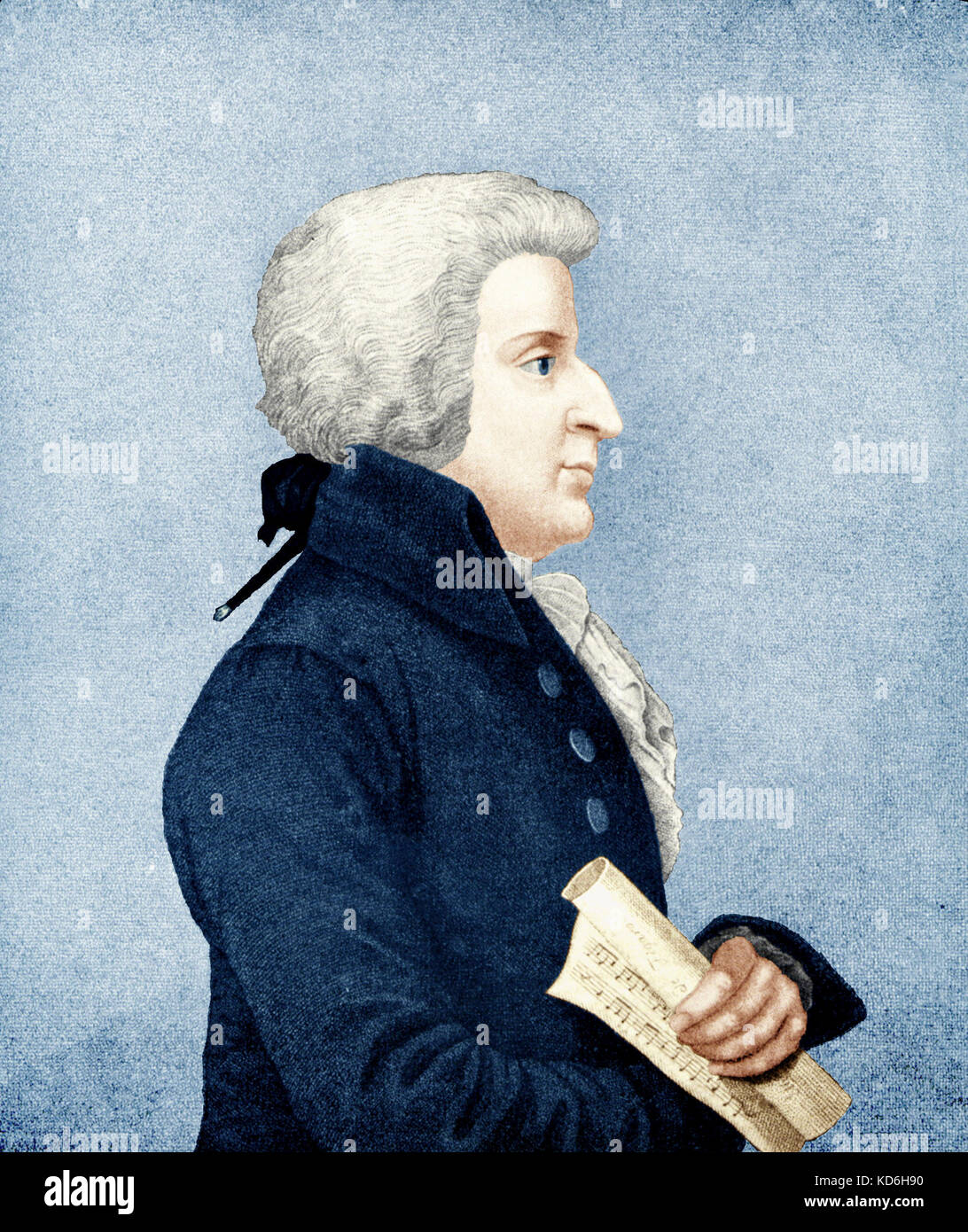 Wolfgang amadeus mozart portrait hi-res stock photography and images ...