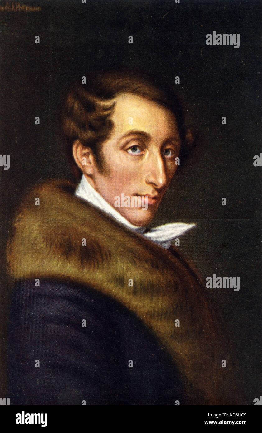 Carl Maria von Weber portrait (after Schimon's painting. German ...