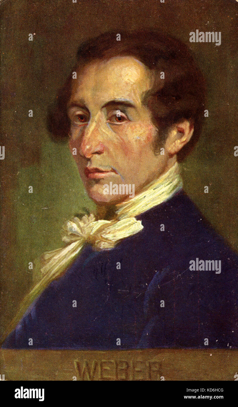 Carl Maria von Weber portrait. German composer and conductor (1786-1826 ...