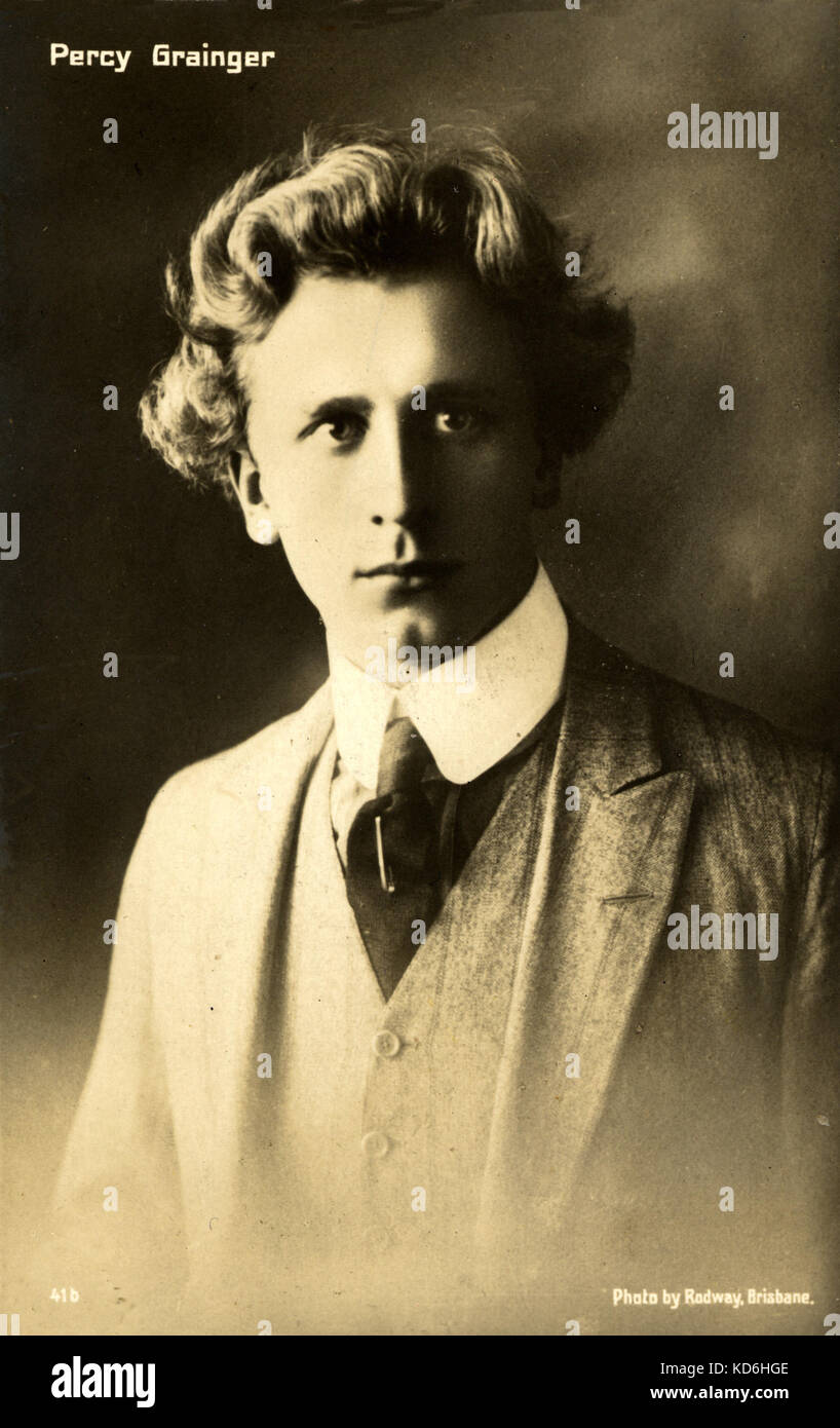 Percy Grainger, portrait in Brisbane, Australia. Australian-American ...