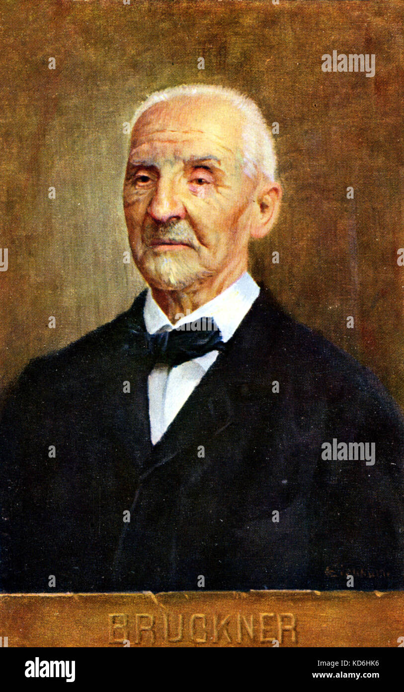 Anton Bruckner, Austrian composer and organist, 1824-1896 Stock Photo ...