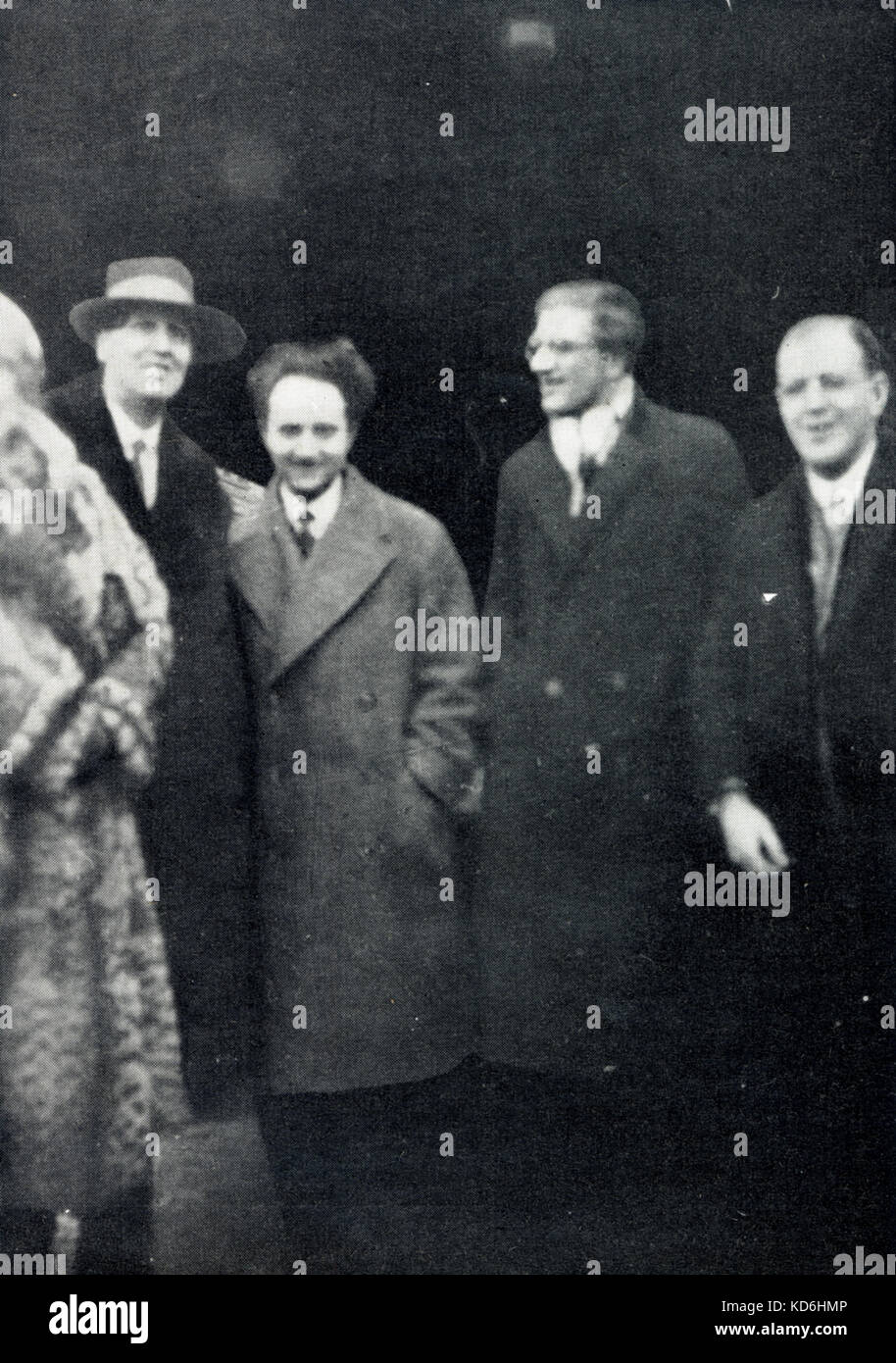 Alban Berg (left) with Harold Byrns,Winfried Zillig,(conductor), Willi ...