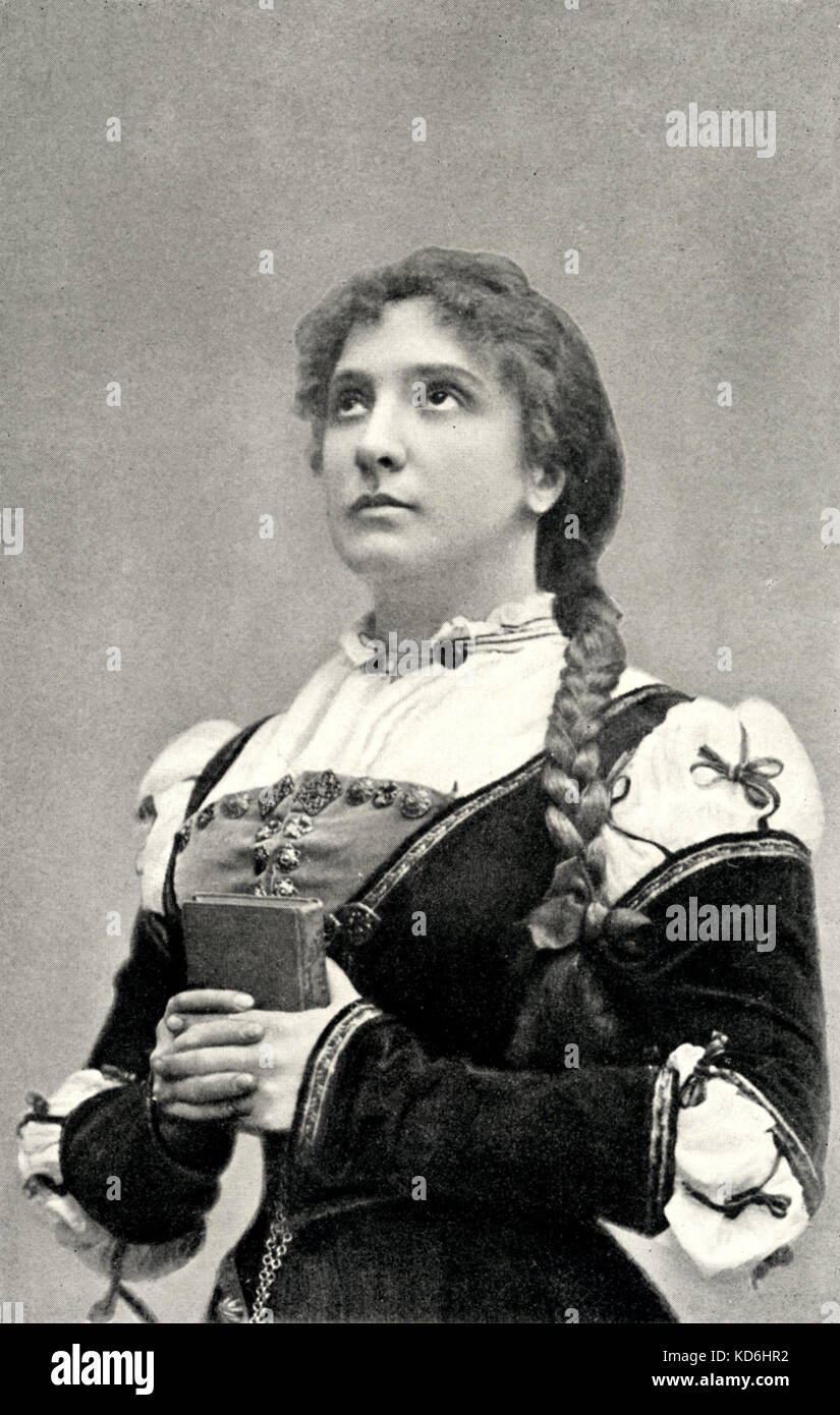 Nellie Melba as Marguerite in Gounod's 'Faust'. Australian soprano ...