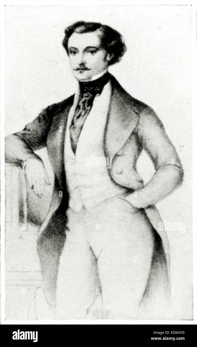 Gustave Roger at the time of the première of Berlioz's opera 'La ...