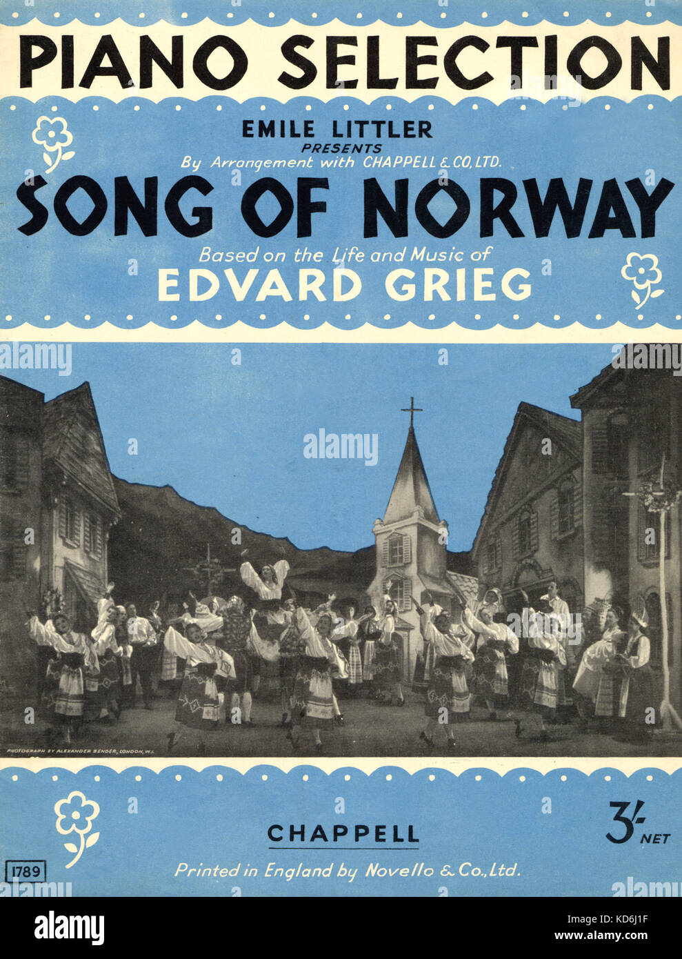 Grieg - Song of Norway - Score Cover based on life and music of Edvard ...
