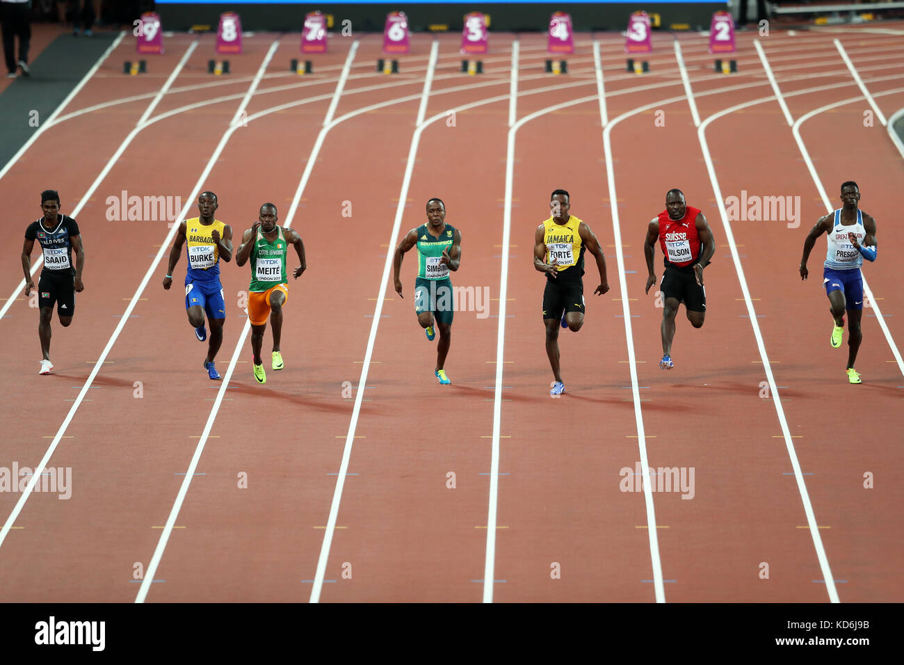 Reece PRESCOD (Great Britain), Alex WILSON (Switzerland), Julian FORTE ...