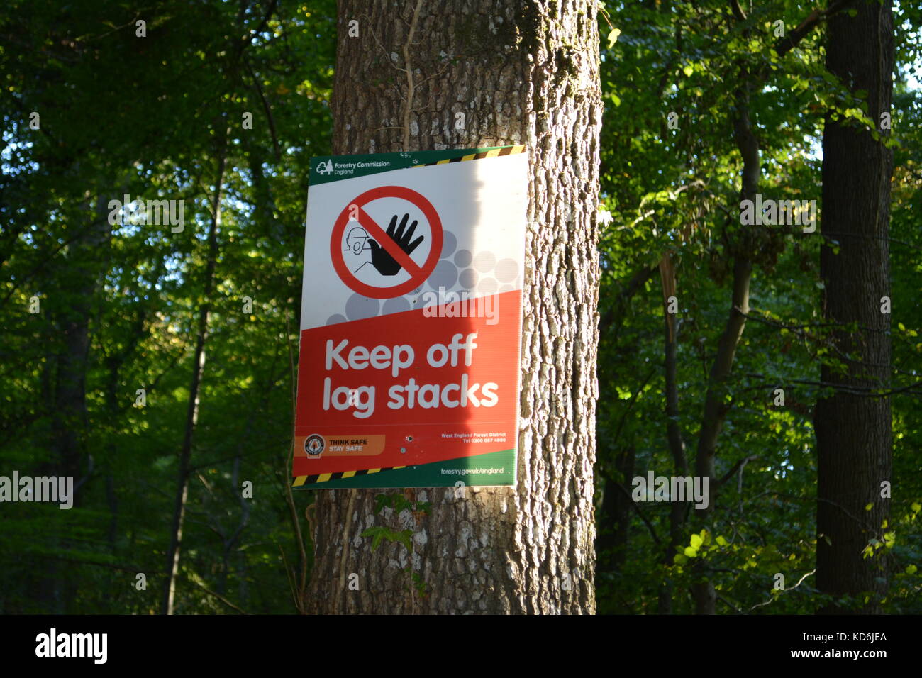 Forest operations warning signs forestry hi-res stock photography and ...