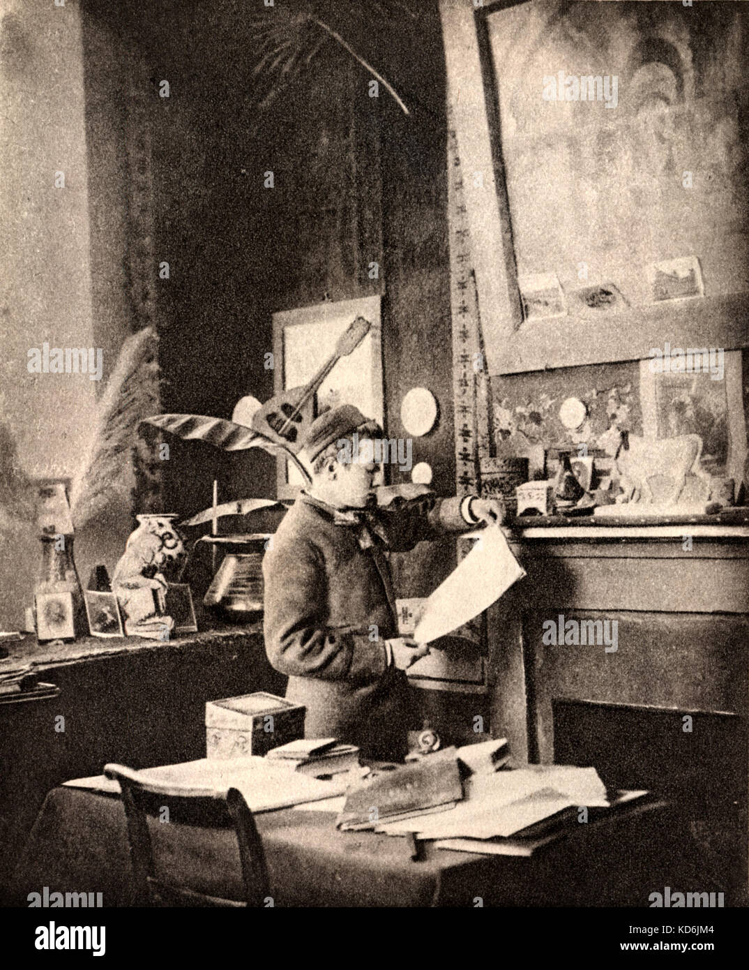 Debussy's friend, Gabriel Pierné at the Villa Medici, Rome, 1888 ...