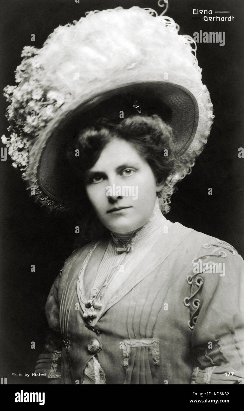 Elena Gerhardt - portrait of the German mezzo-soprano, 11 November 1883 ...