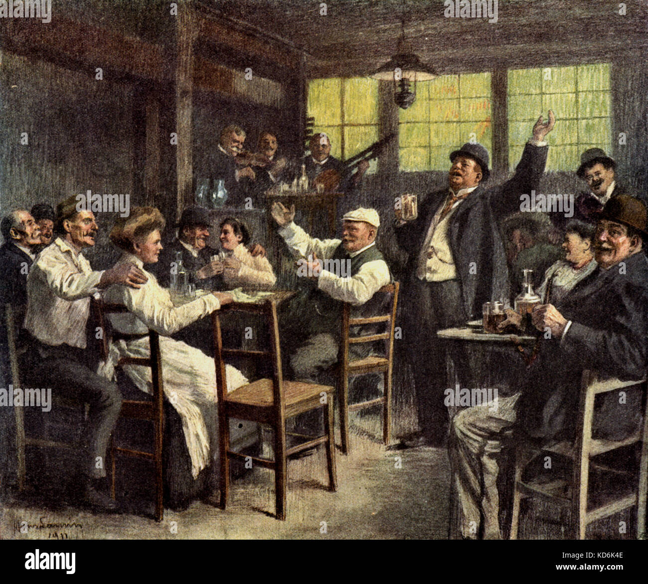 Violin (fiddle), accordion and double-necked (acoustic) guitar being ...