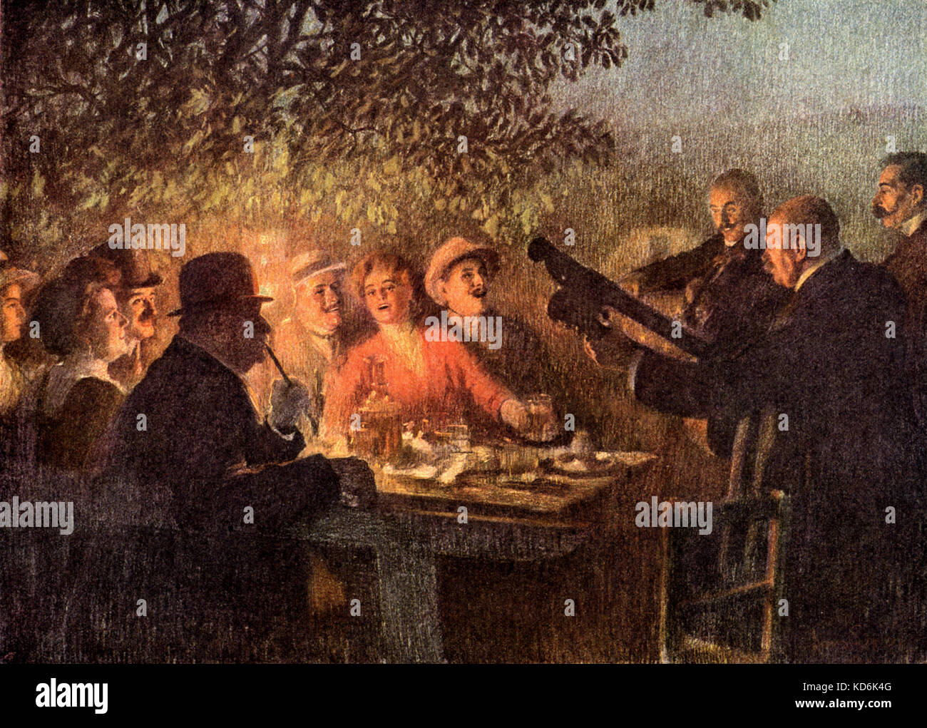 Violin (fiddle), accordion and double-necked (acoustic) guitar being ...