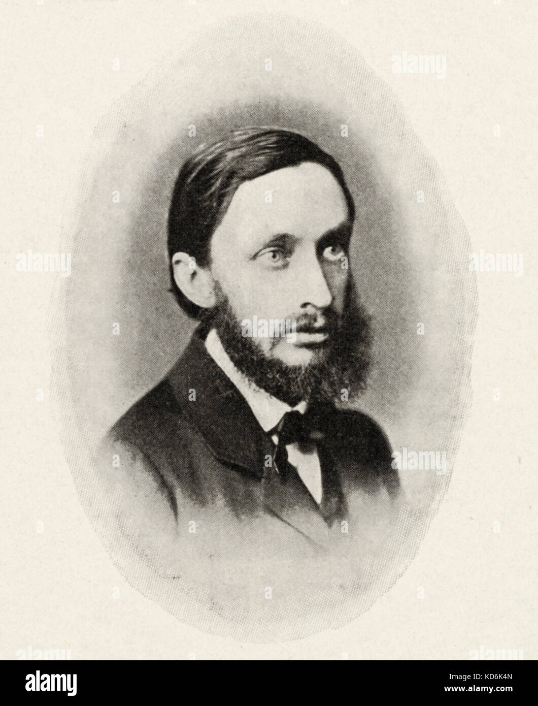 Hermann Goetz portrait German composer (1840-1876 Stock Photo - Alamy