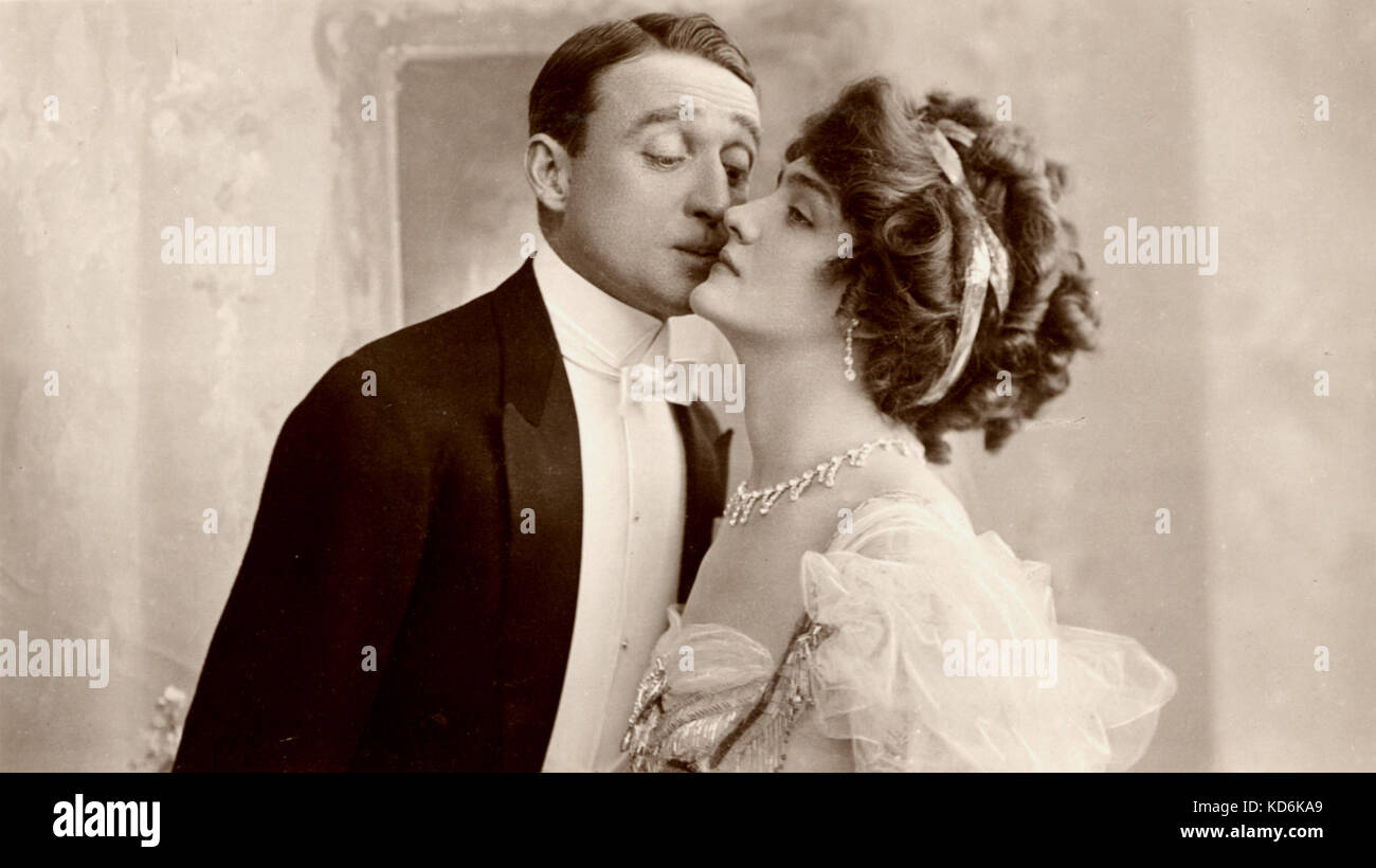 Franz Lehar's 'The Merry Widow' with Lily Elsie as Sonia' and Joseph ...