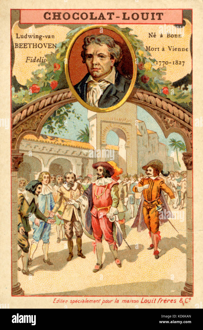 Fidelio scene. Beethoven's only completed opera. German composer, 17th ...