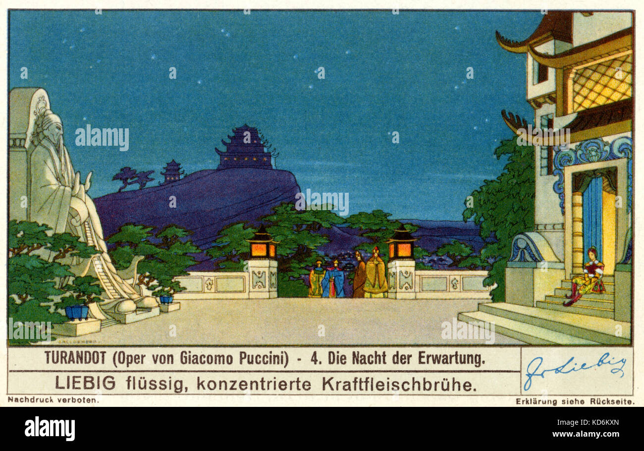 Giacomo Puccini - Turandot (1926) Scene from the opera: the night ...