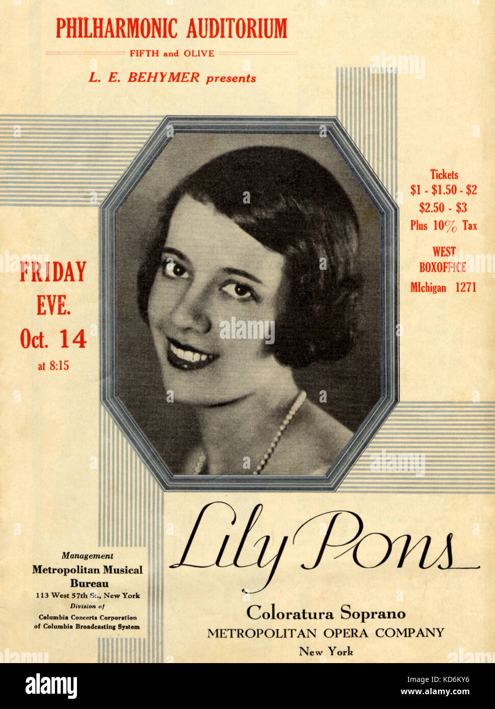 20thcentury programme photograph portrait alone classical music hi-res ...