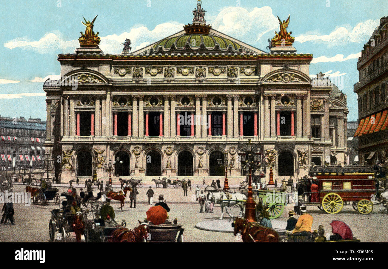 Paris Opera House ( Opéra Garnier ), late 19th/early 20th century ...