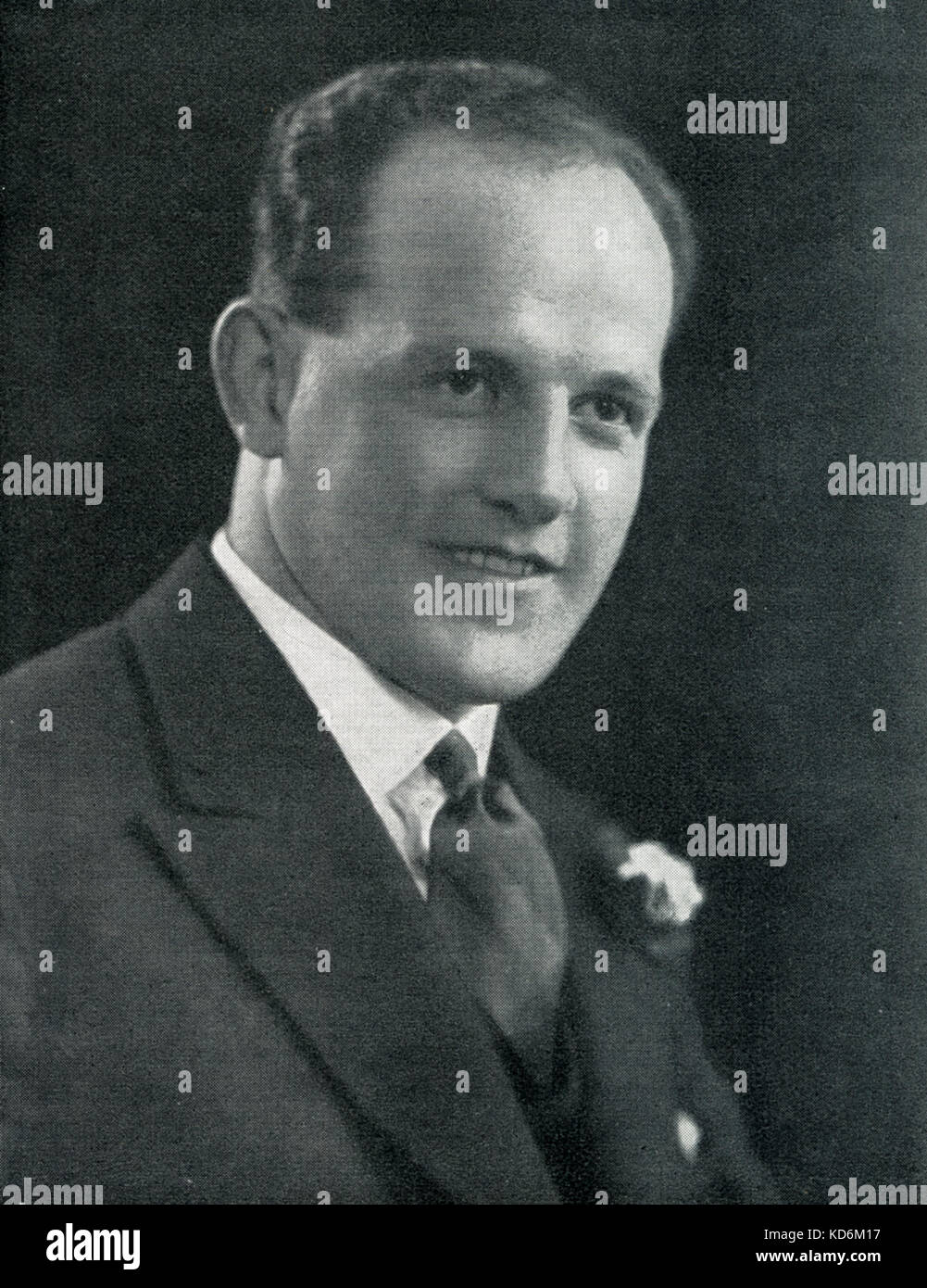 Léon Goossens - portrait on press release. C.1940 Notice reads: 'The ...