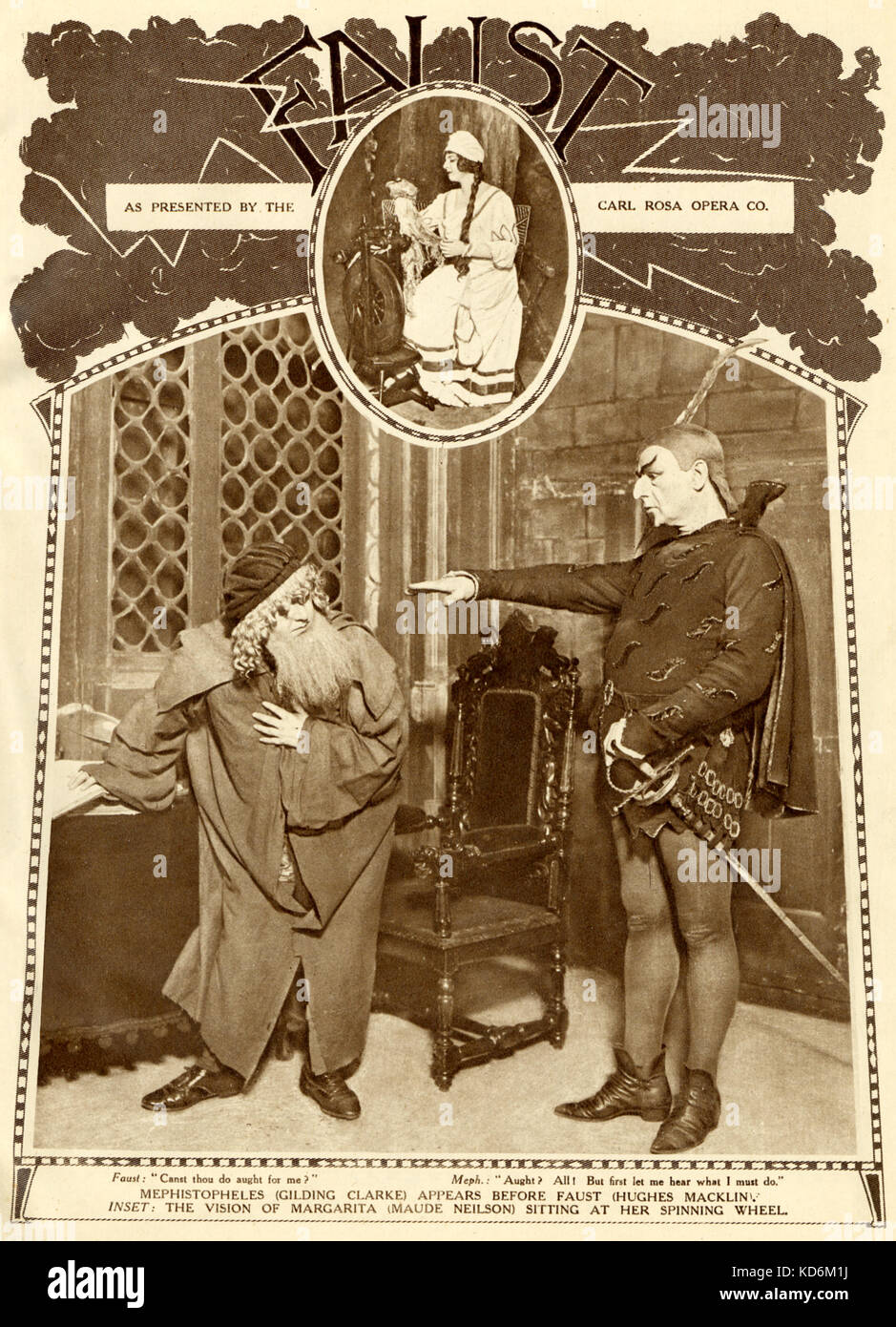 Charles Gounod 's Faust - opera scenes, presented by the Carl Rosa ...