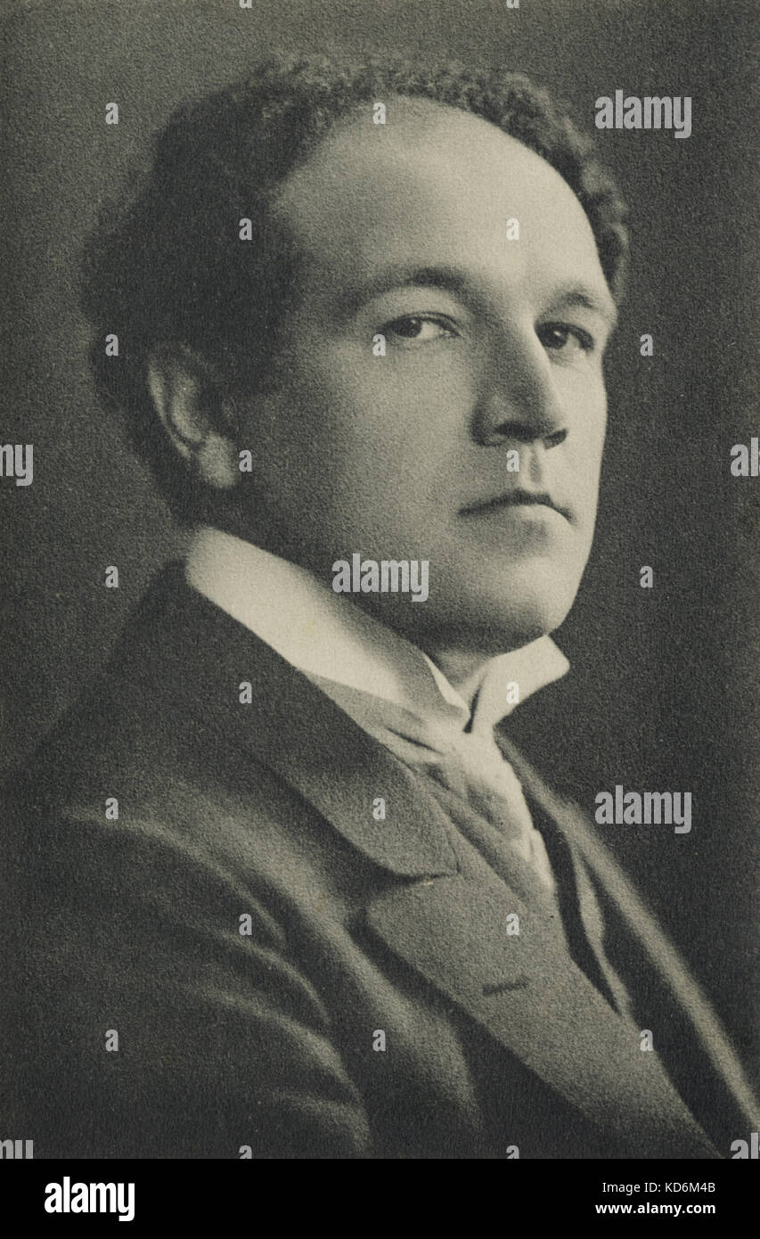 Nikolai Medtner, portrait, Russian composer, born 1880 died 1951 Stock ...