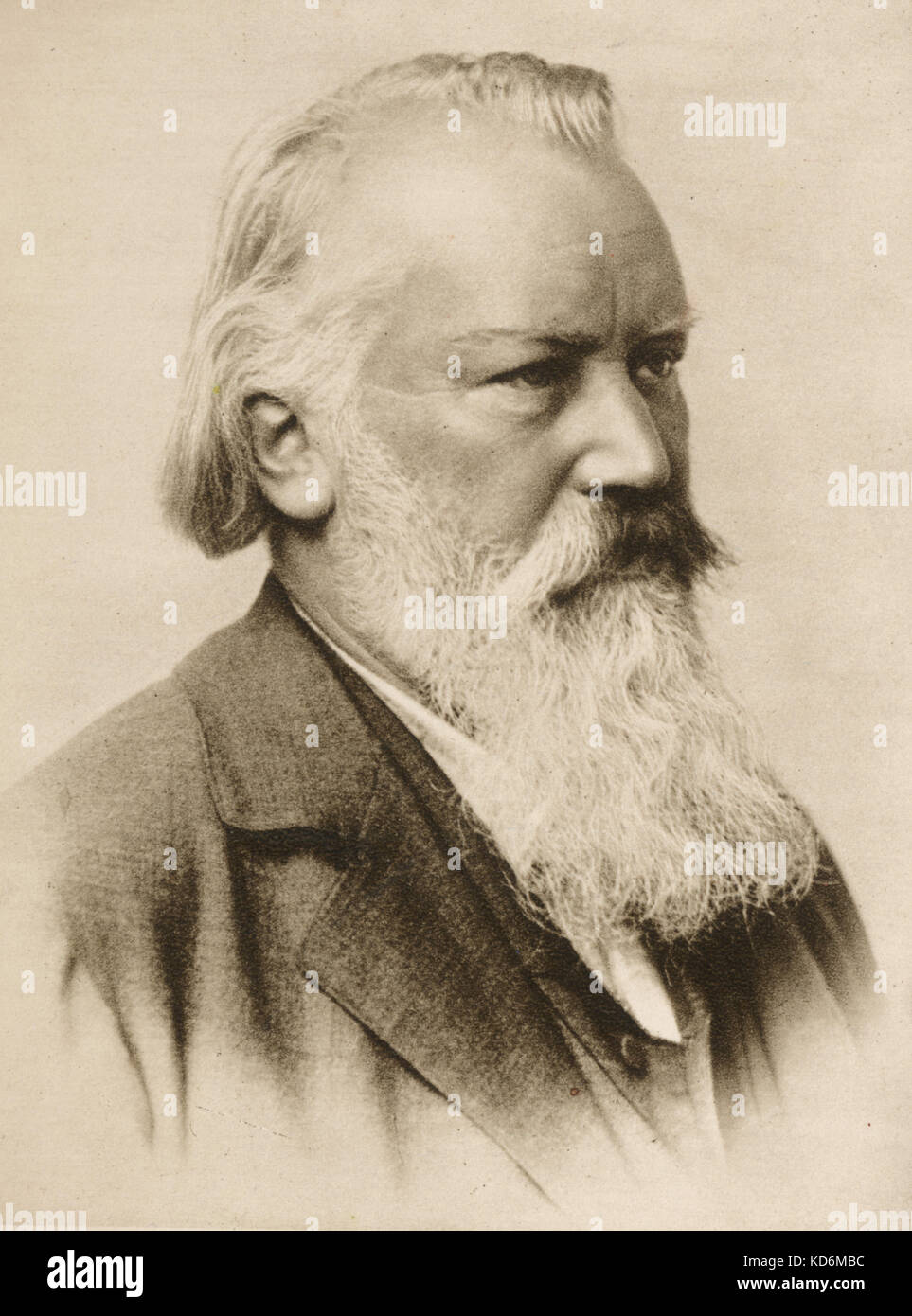 Johannes Brahms, 1895. German composer, 7 May 1833 - 3 April 1897 ...
