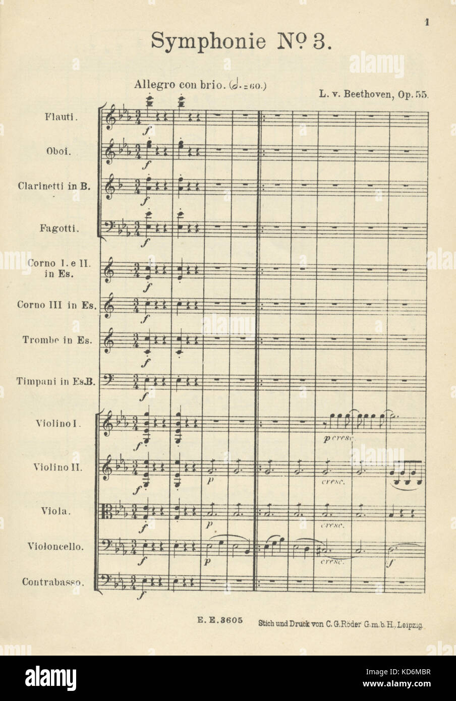 Beethoven eroica symphony High Resolution Stock Photography and Images ...