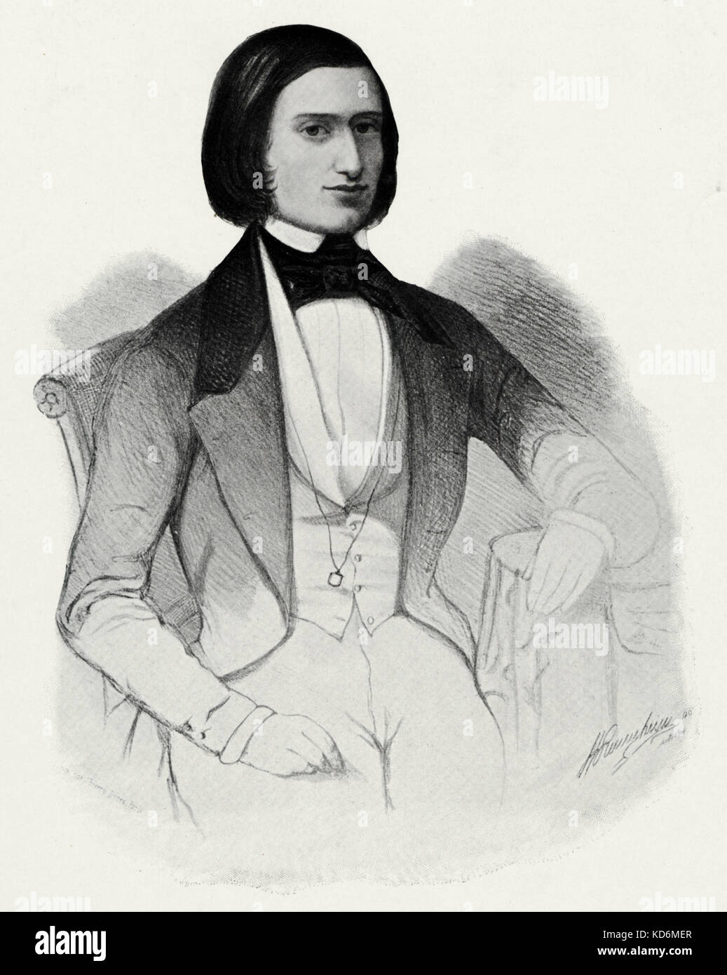 Jacques Offenbach - portrait as young man. German / French composer. 20 ...