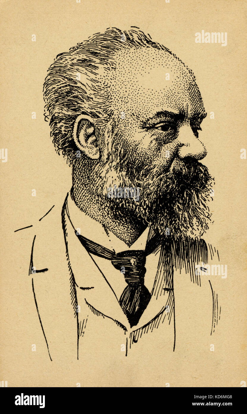 Antonin Dvorak, portrait, Czech composer, 8th September 1841 - 1 st May ...