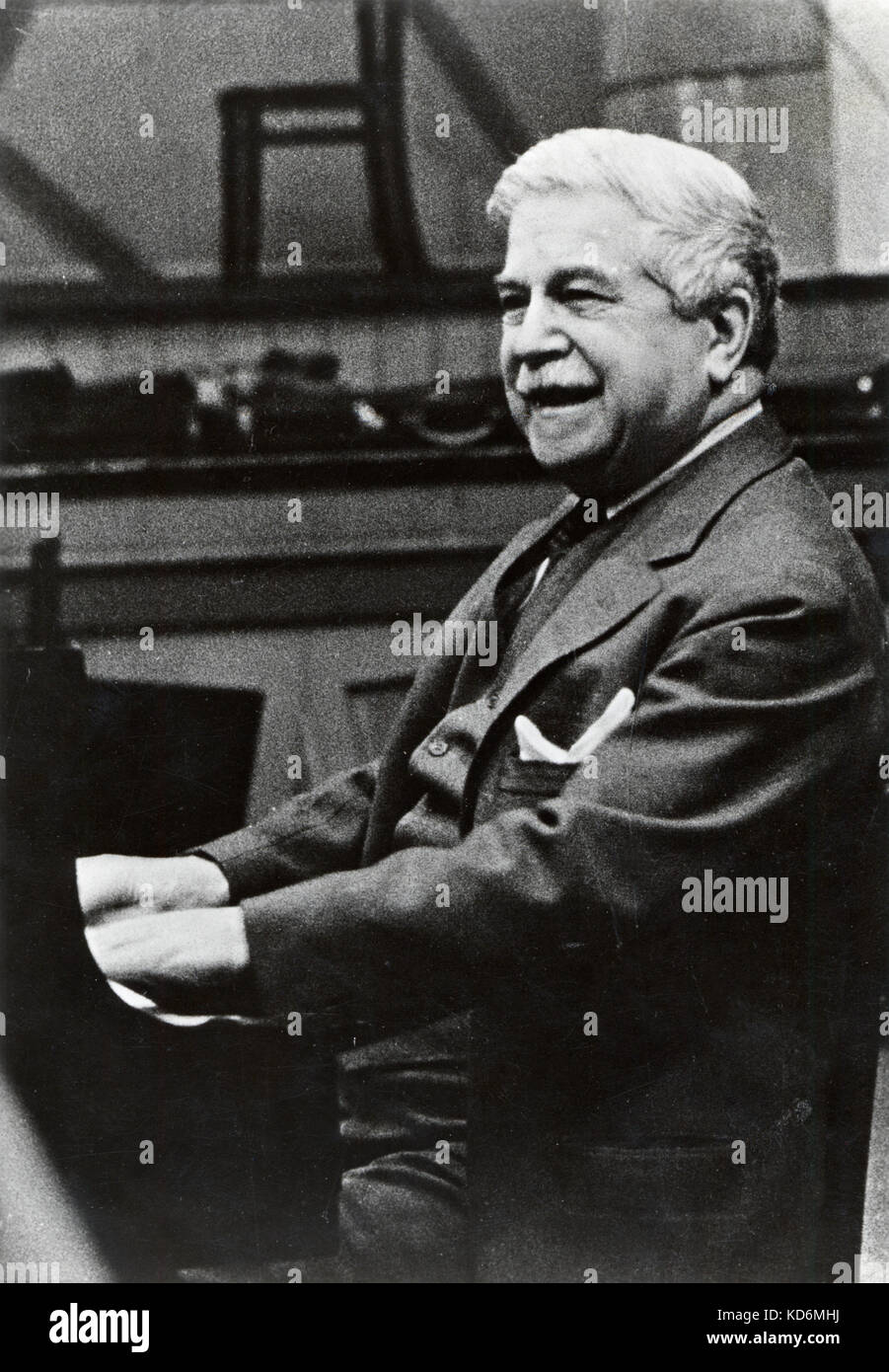 Arthur Schnabel playing piano Austrian composer and pianist 1882 - 1951 ...