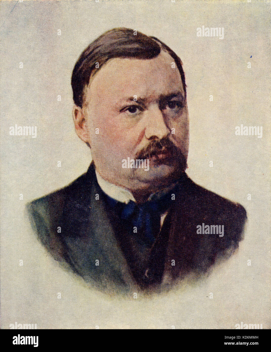 Alexander Glazunov, portrait. Russian composer 1865-1936 Stock Photo ...