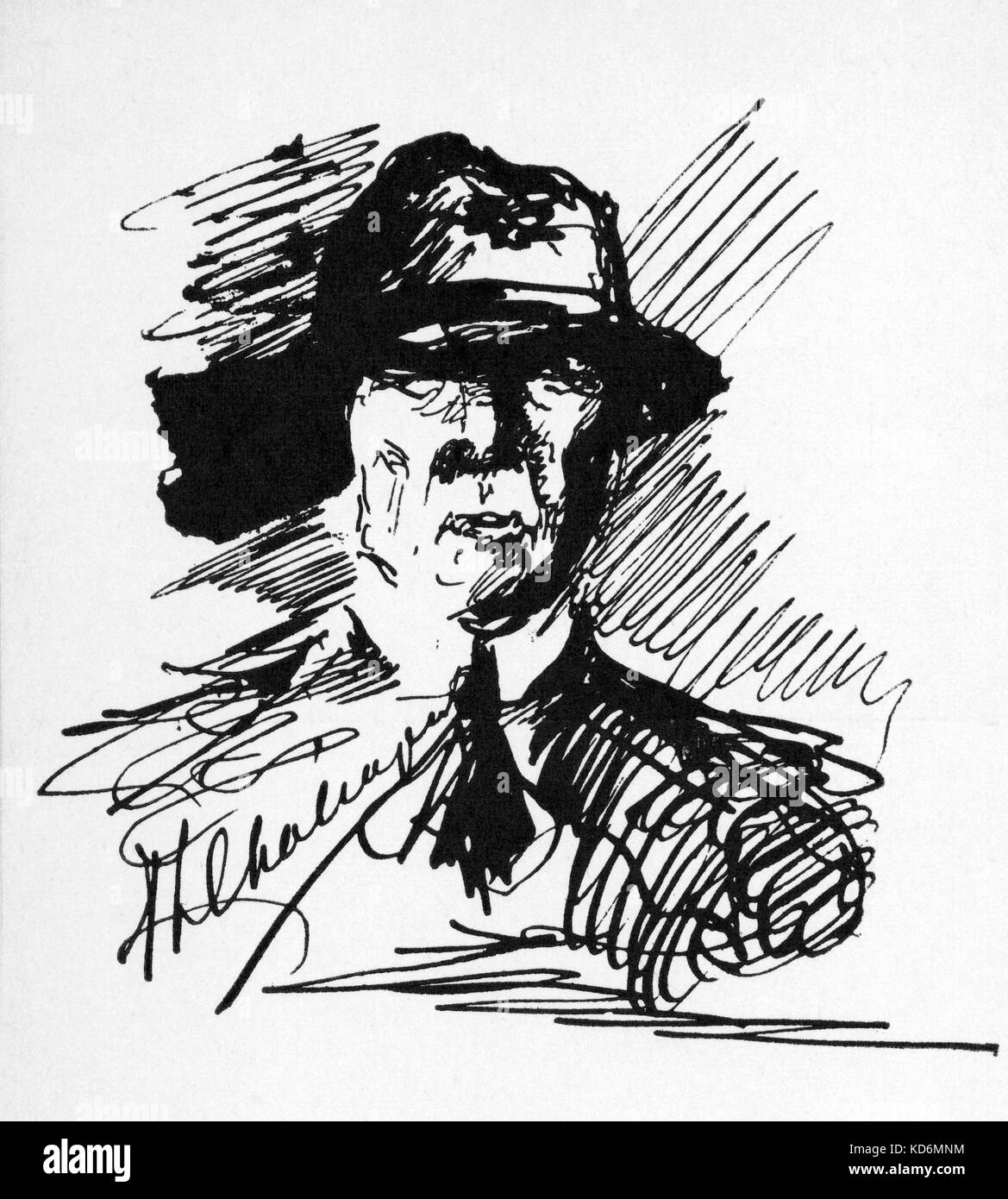 Russian singer chaliapin 1873 1938 High Resolution Stock Photography ...